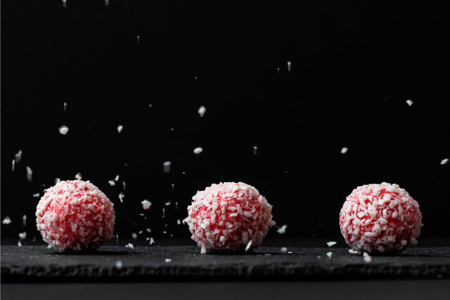 Raspberry Coconut Bliss Balls